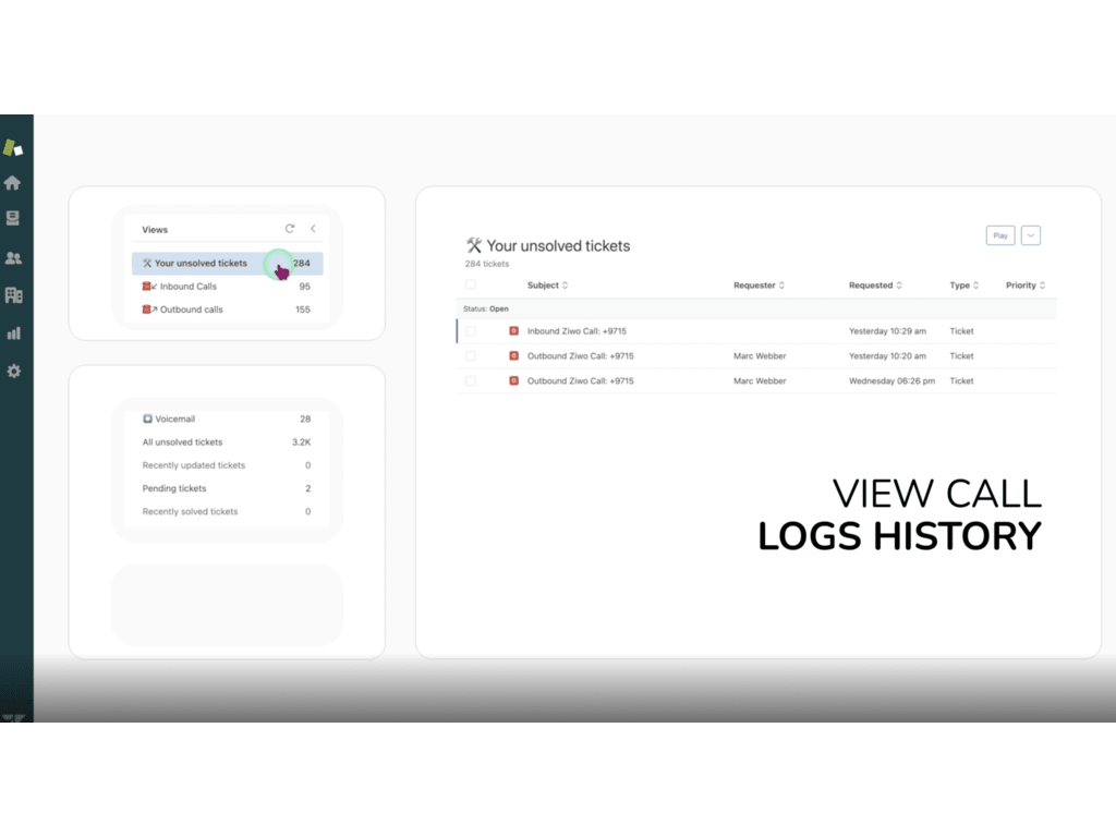 ZIWO App Integration with Zendesk Support